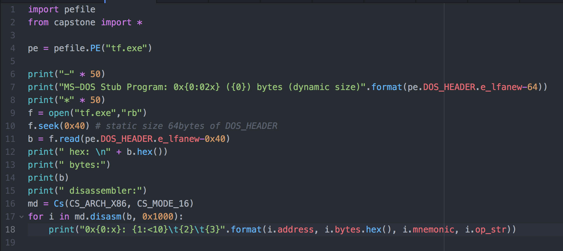 Disassembling Binary File With Python On Mac Tintinnya
