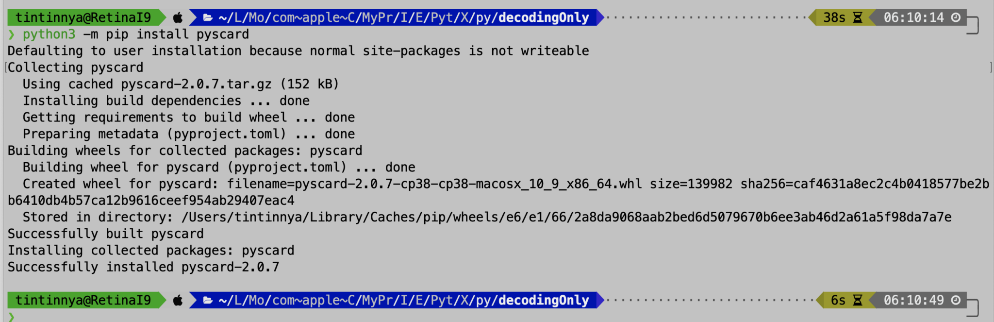Installing pyscard with Python 3+ on macOS – TinTinNya